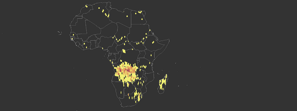 Point-in-polygon with R: Animated fire map of Africa | Milos Popovic ...