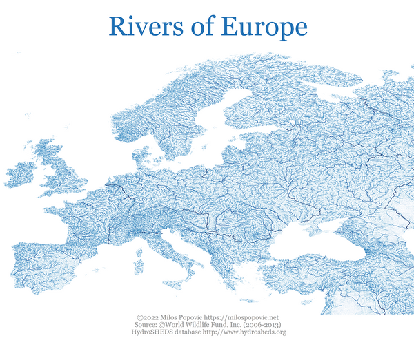 Map rivers with sf and ggplot2 in R | Milos Popovic - personal website ...