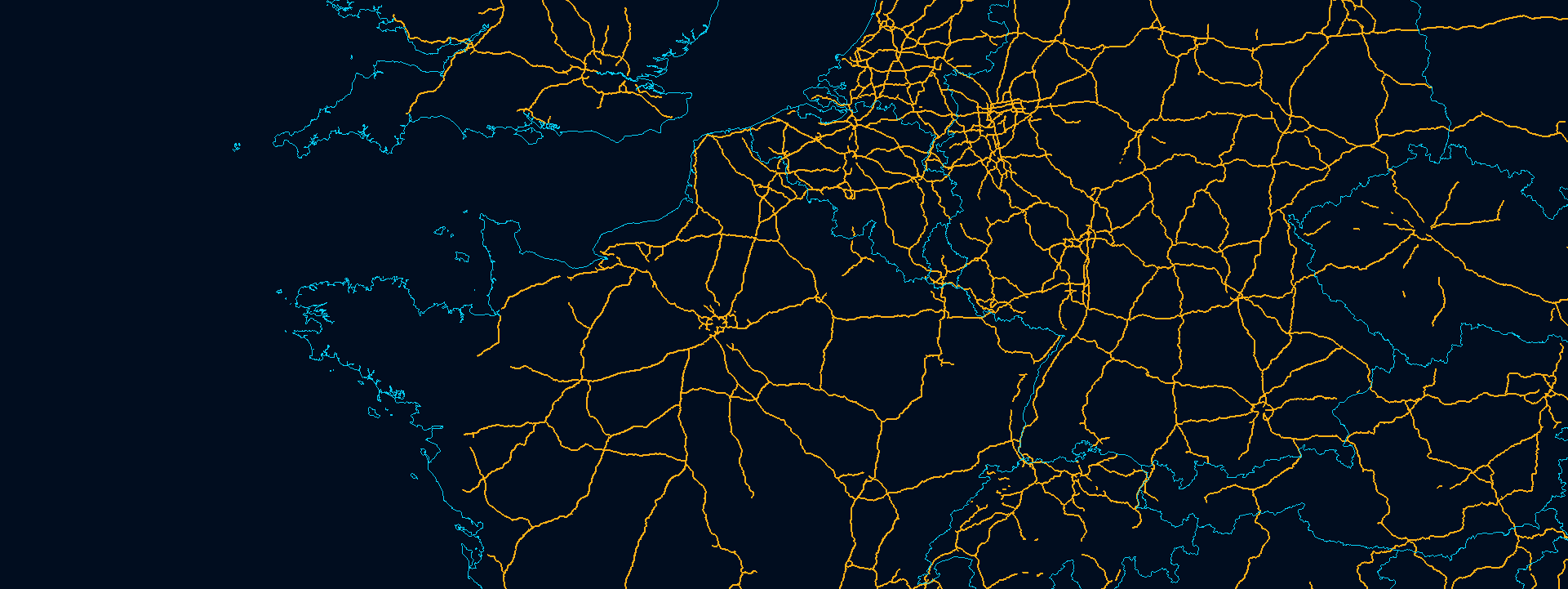 Motorway map of Europe using OSM data in R | Milos Popovic - personal ...